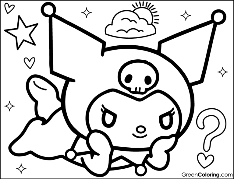 72 Kuromi Coloring Pages: Free PDF Printables