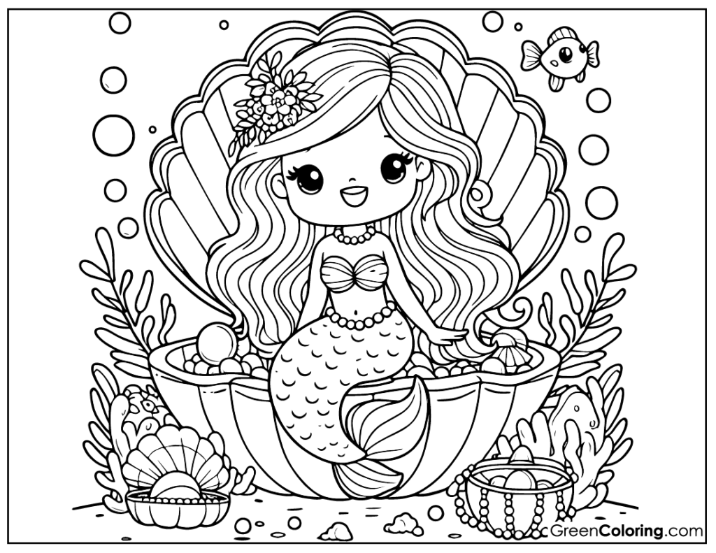 38 Mermaid Coloring Pages (Download Free Printable PDF)