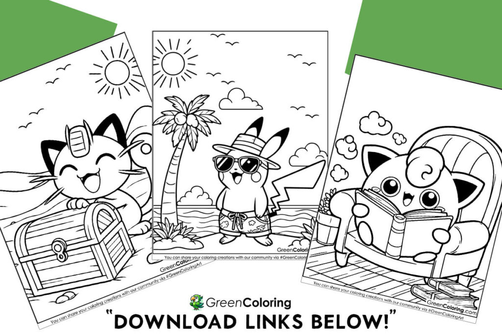 44 Free Pokémon Coloring Pages (Printable PDF Downloads)