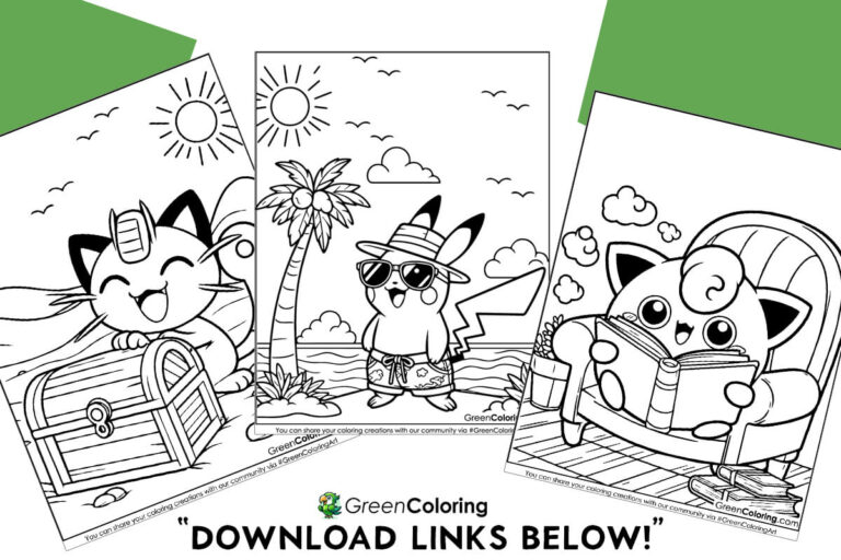 44 Free Pokémon Coloring Pages (Printable PDF Downloads)