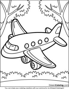 66 Airplane Coloring Pages (Download Free Printable PDF)