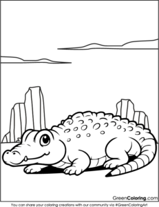 20 Crocodile Coloring Pages (Download Free Printable PDF)