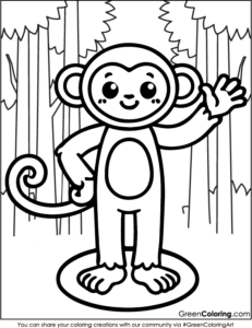 36 Monkey Coloring Pages (Download Free Printable PDF)