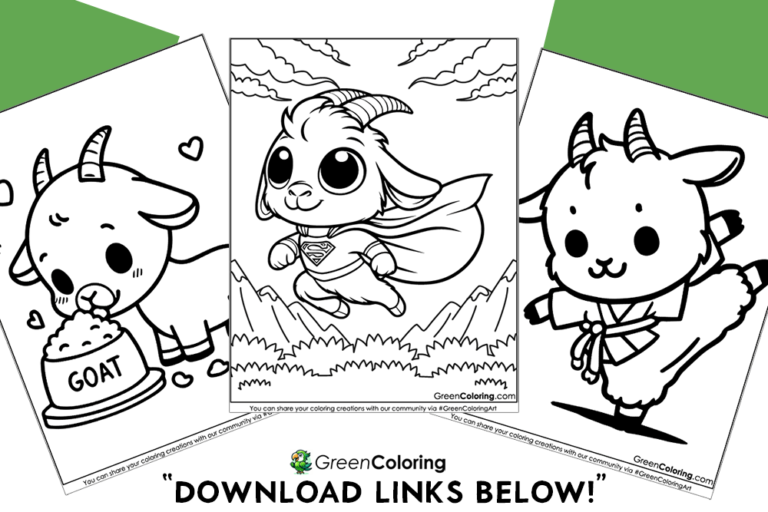 30 Goat Coloring Pages (Download Free Printable PDF)