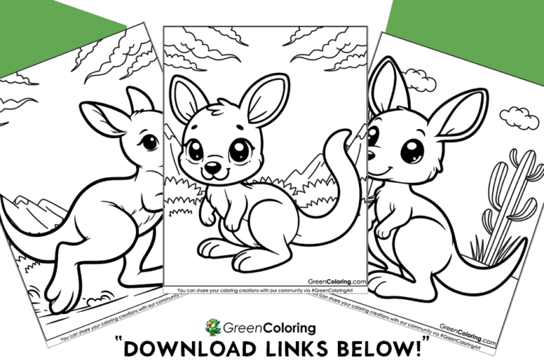 26 Kangaroo Coloring Pages (Download Free Printable PDF)