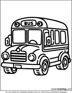 10 Bus Coloring Pages (Download Free Printable PDF)
