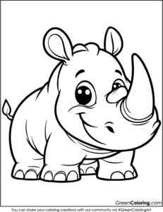 32 Rhino Coloring Pages (Download Free Printable PDF)