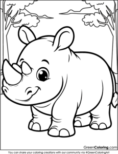 32 Rhino Coloring Pages (Download Free Printable PDF)