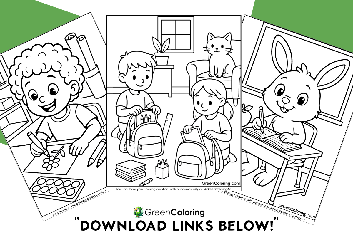 28 Back to School Coloring Pages (Download Free Printable PDF)