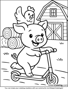 36 Scooter Coloring Pages (Download Free Printable PDF)