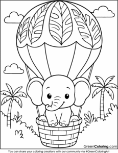 34 Hot Air Balloon Coloring Pages (Download Free Printable PDF)