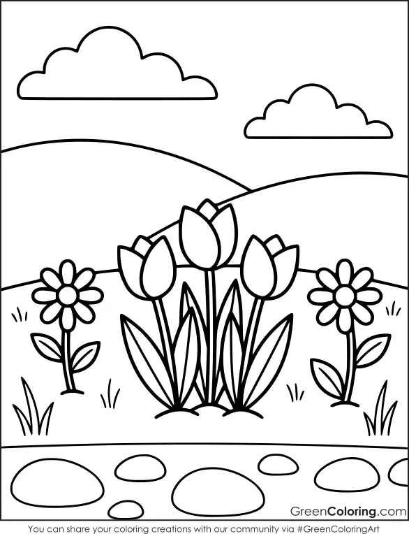 24 Spring Coloring Pages (Download Free Printable PDF)